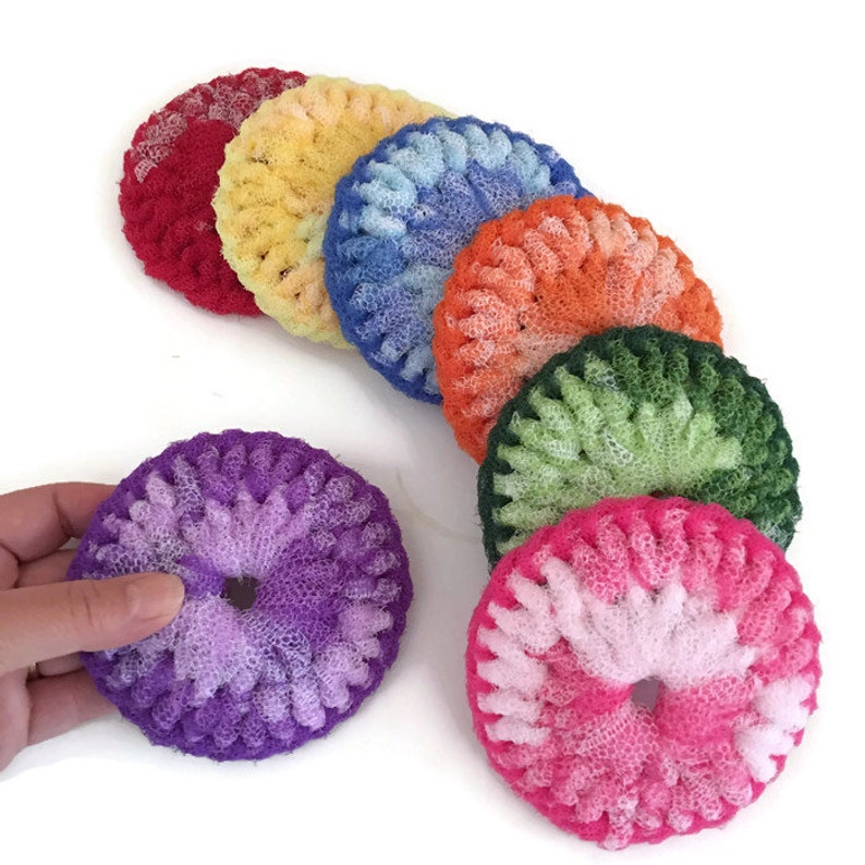 Large Kitchen Scrubbies - Choose Colors and 2 Through 7 - Crochet Pot ...