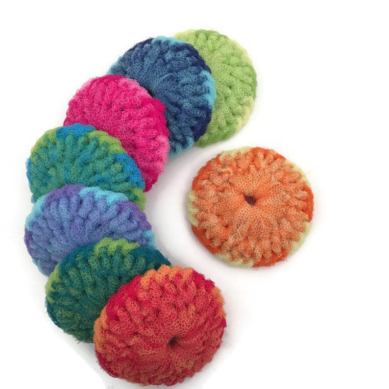 Large Kitchen Scrubbies - Set of 2 Through 8 - Nylon Dish Scrubbies ...