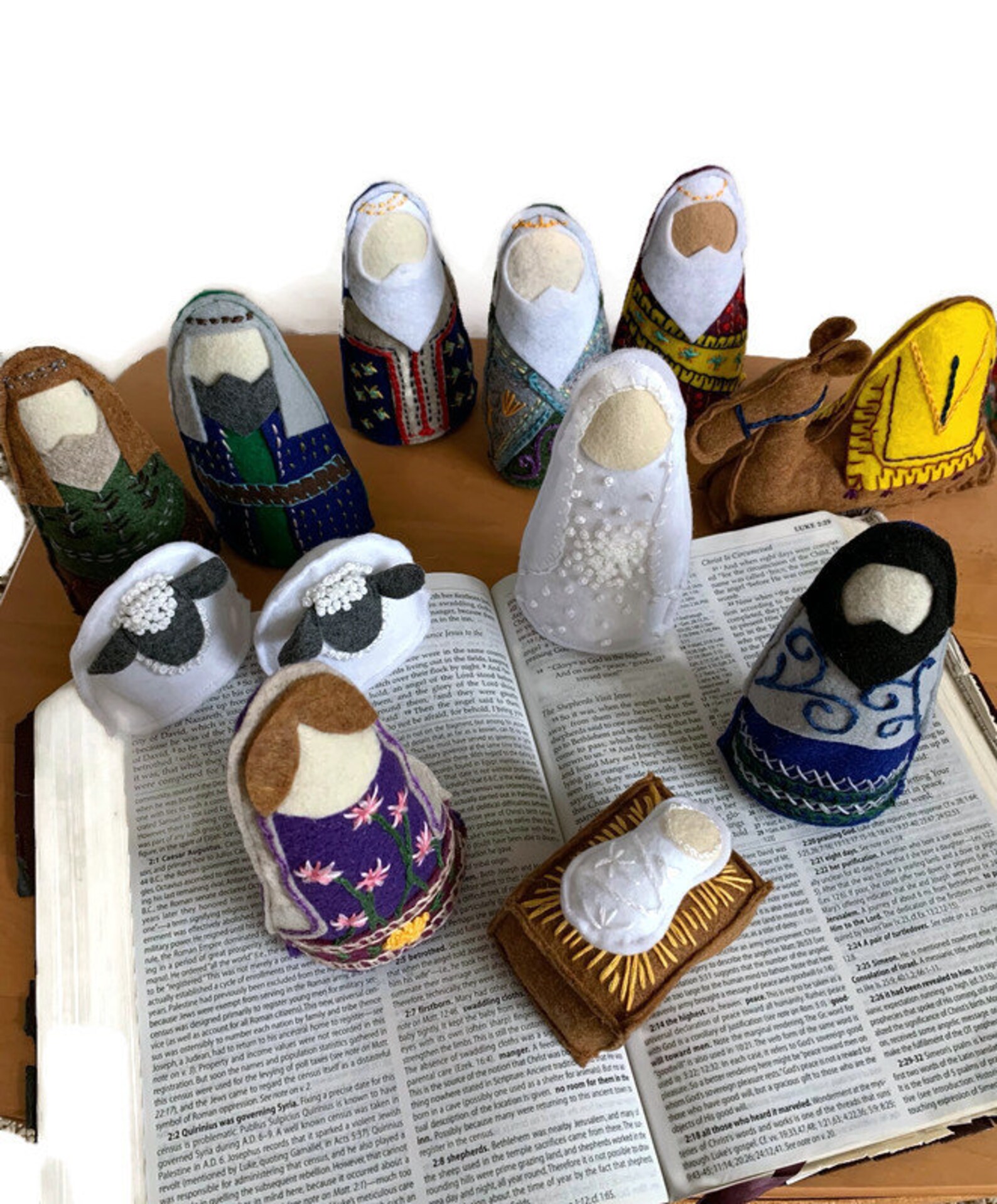 Nativity Set - Wiseman #3 - Additional Pieces - Embroidered - Christmas ...