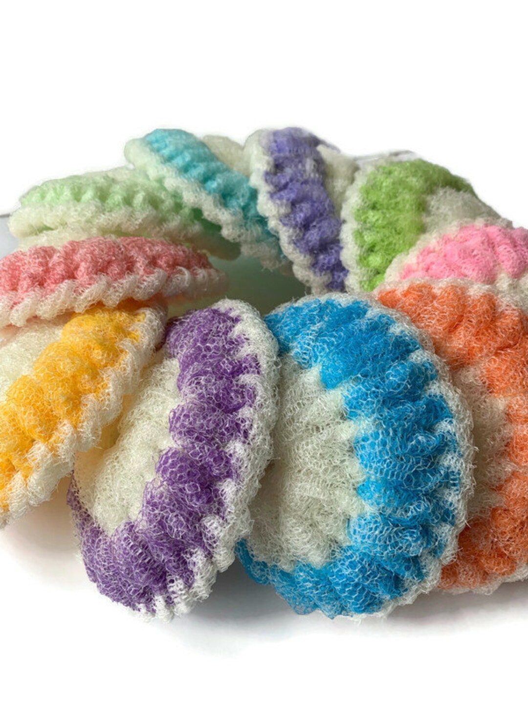 Spring Kitchen Scrubbies - Set of 2 Through 10 - Large - Spring Colors ...