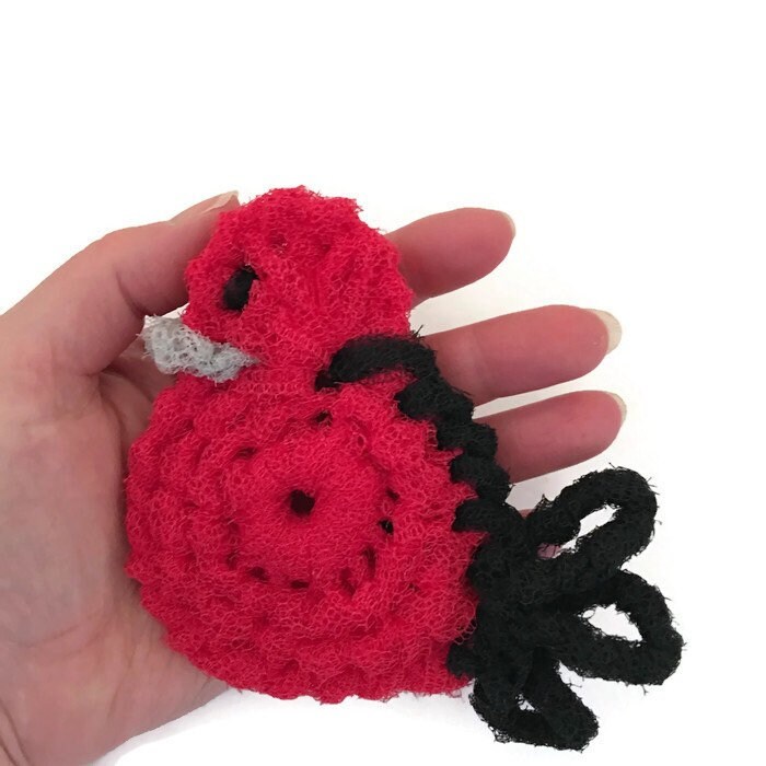 Bird Dish Scrubbies Set of 5 Bird Scrubbers Scarlet Tanager | Etsy