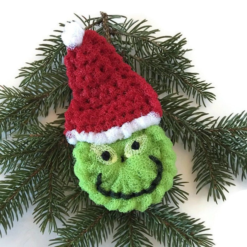 Grinch Dish Scrubbies Choose 1 8 Christmas Scrubbies - Etsy