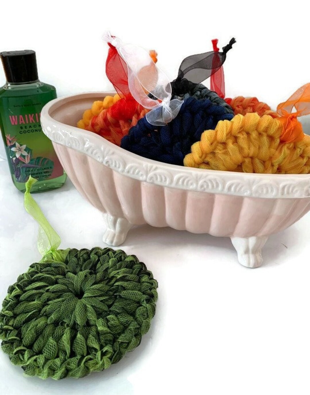 Loofah, 2 Through 8 Crochet Natural Loofah, Handmade Soap Loofah, Loofa ...