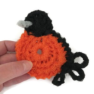 Oriole Dish Scrubbies - 1 Through 6 Bird Dish Scrubbers - Bird Gift for ...
