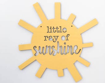 Sunshine wood sign | Etsy