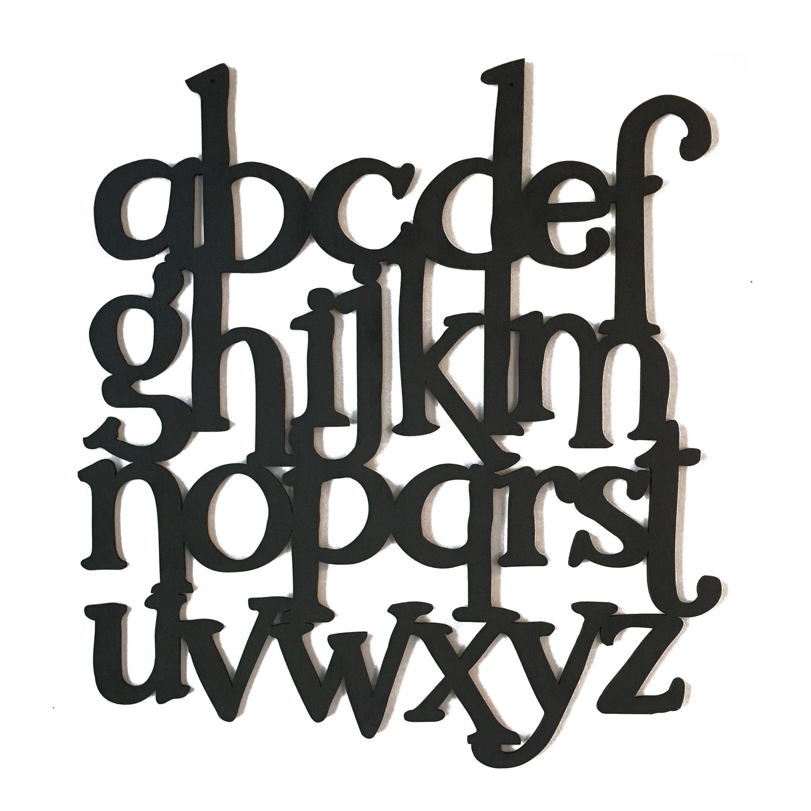 Wood Alphabet Sign Nursery Decor Abcs Modern Baby Nursery - Etsy