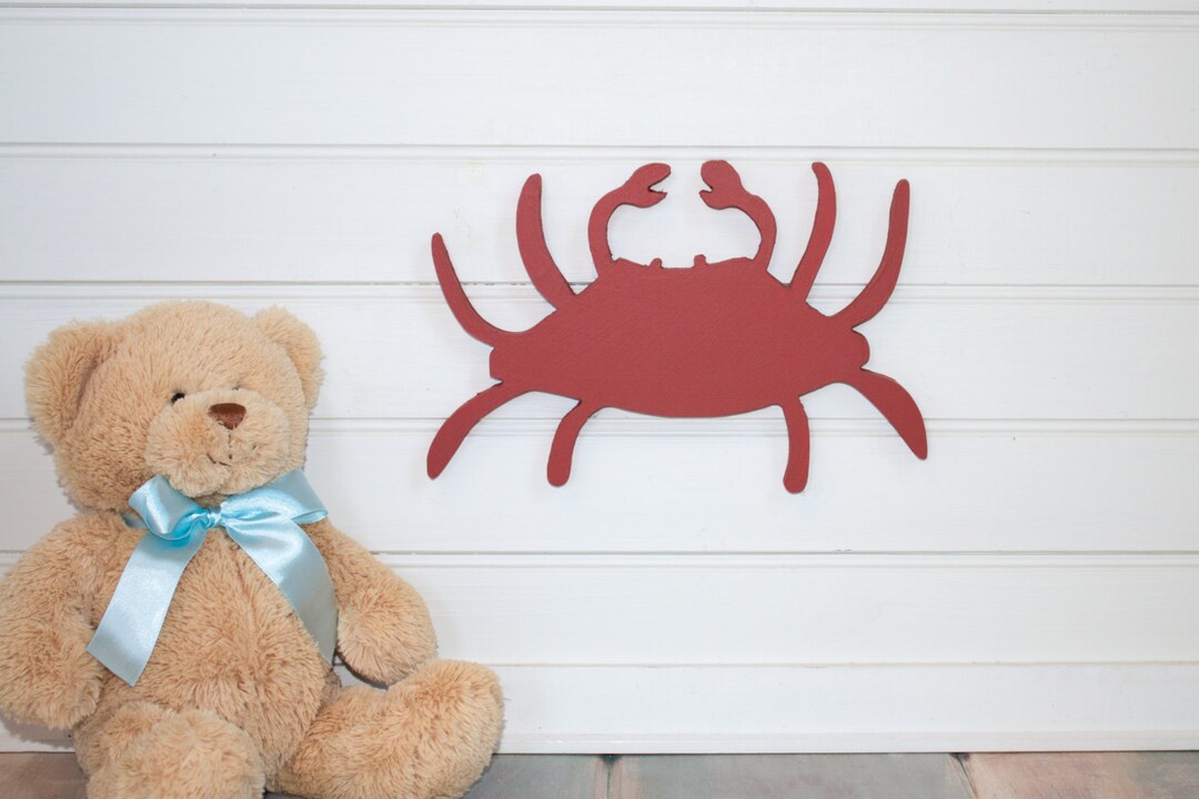 Red Crab Beach Wall Decor Nautical Home Beach House Nautical Nursery ...
