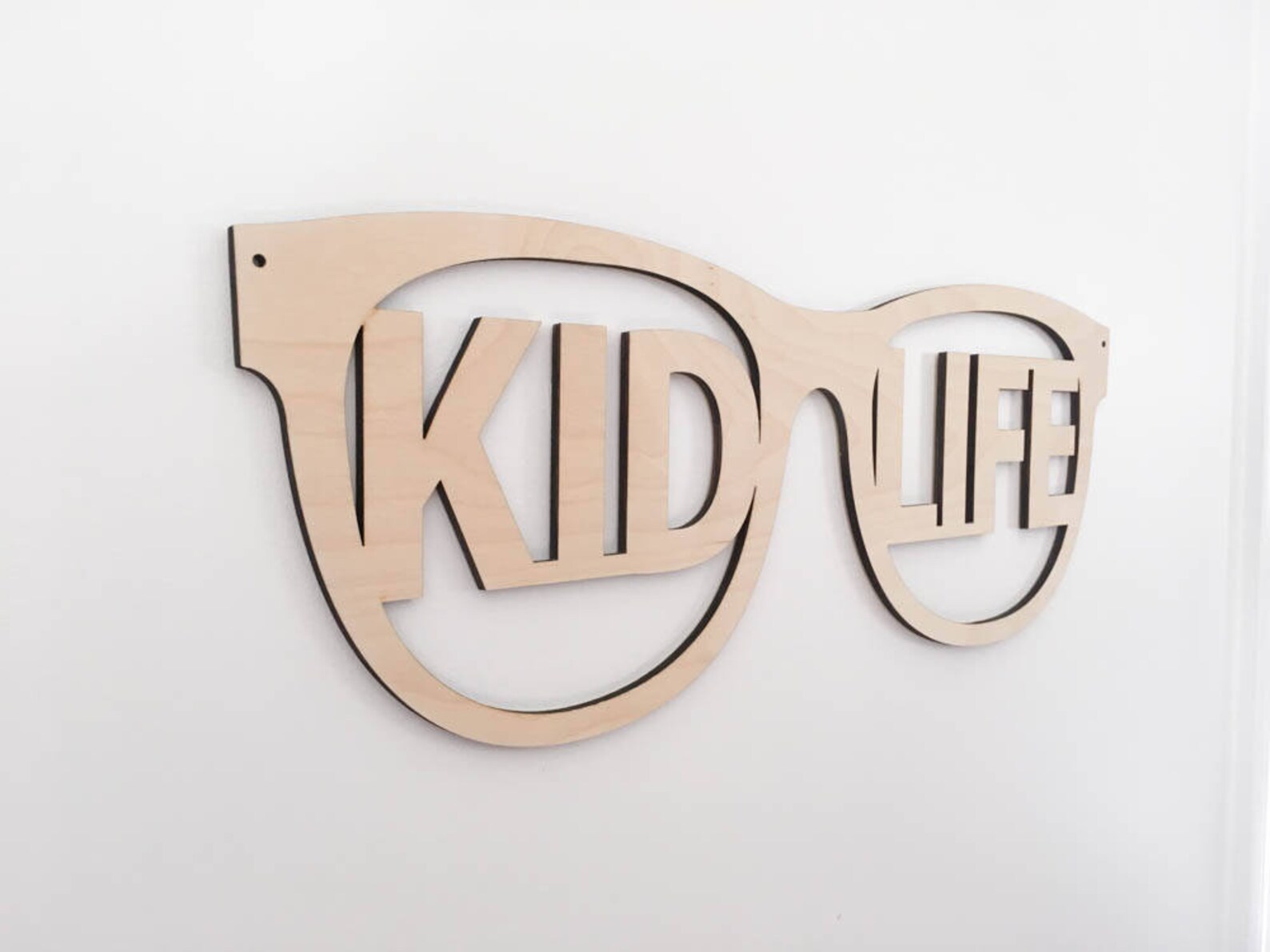 Kid Life Wood Sign Sunglasses Wall Art Modern Baby Nursery - Etsy