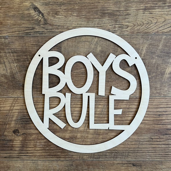Boys Rule - Etsy