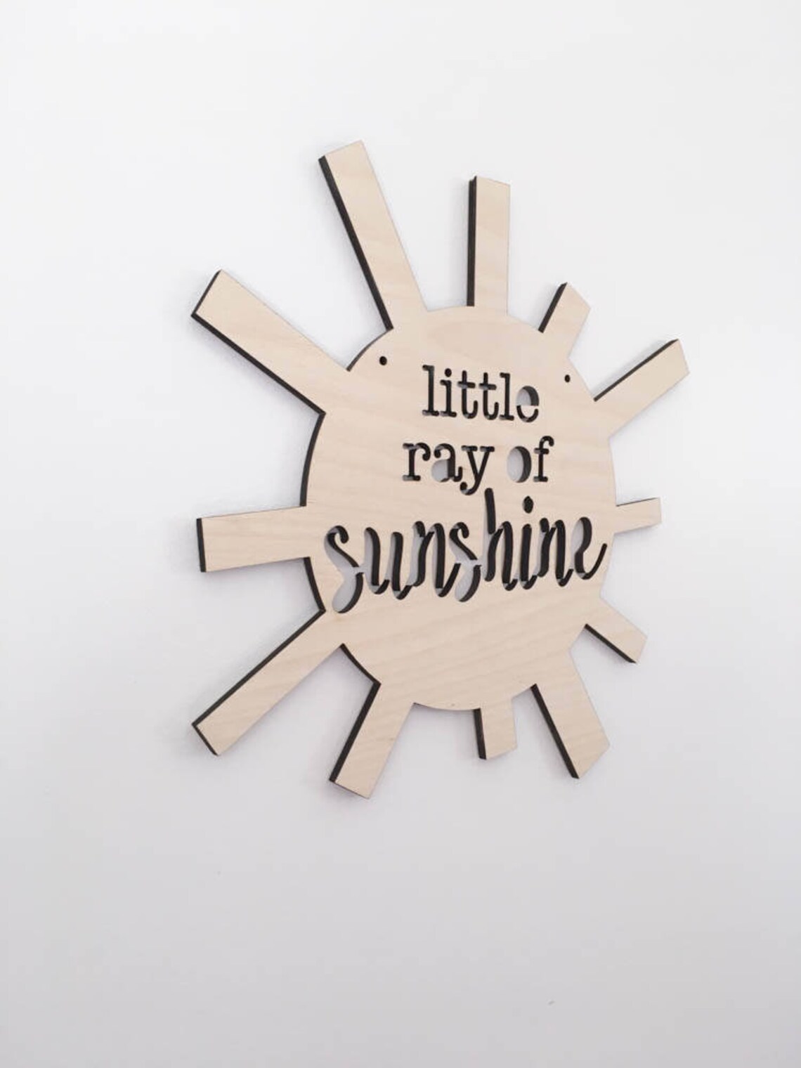Little Ray of Sunshine Wood Sign | Baby Nursery Decor | Modern Kids ...
