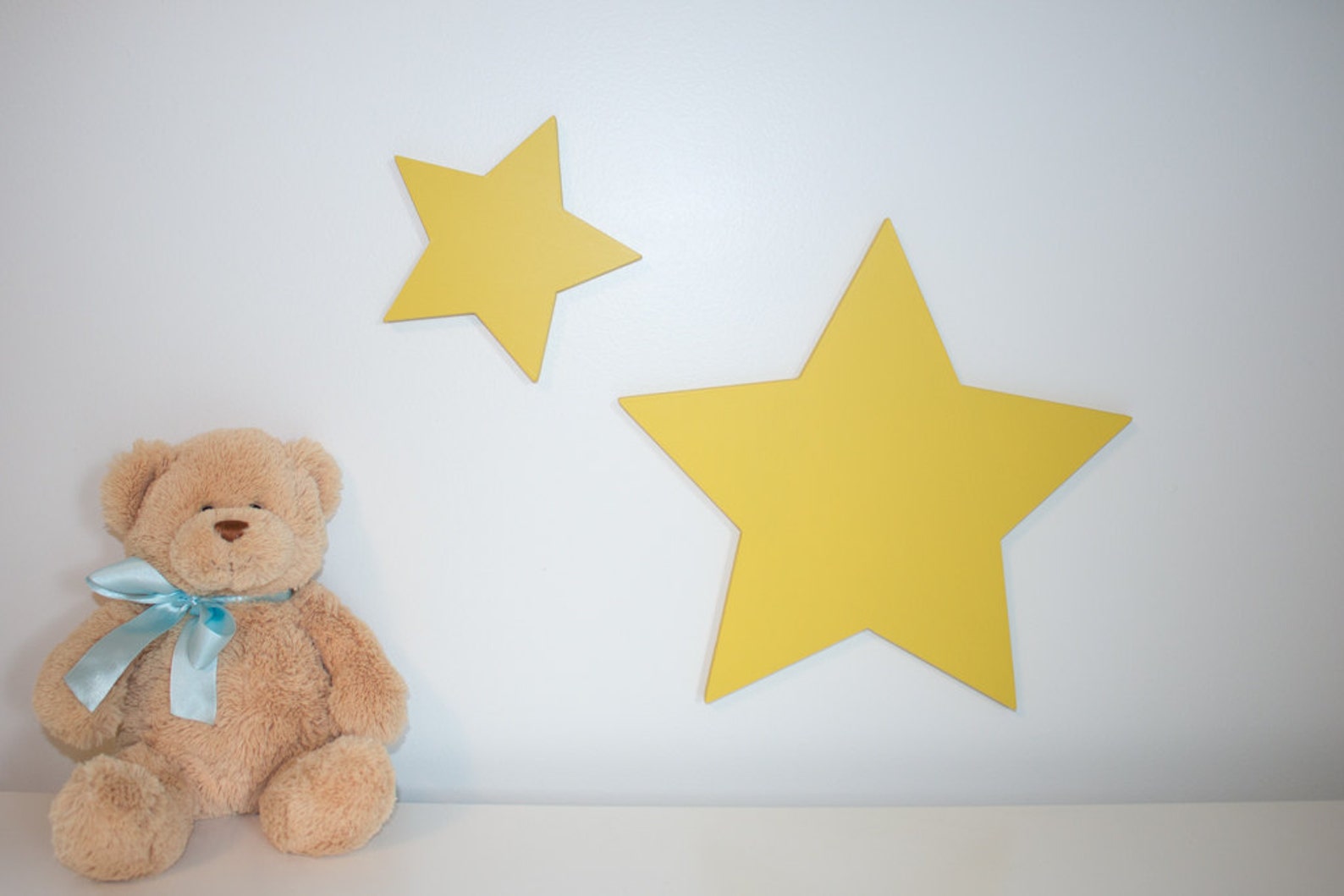 Wood Stars Baby Nursery Decor Star Nursery Yellow Stars | Etsy