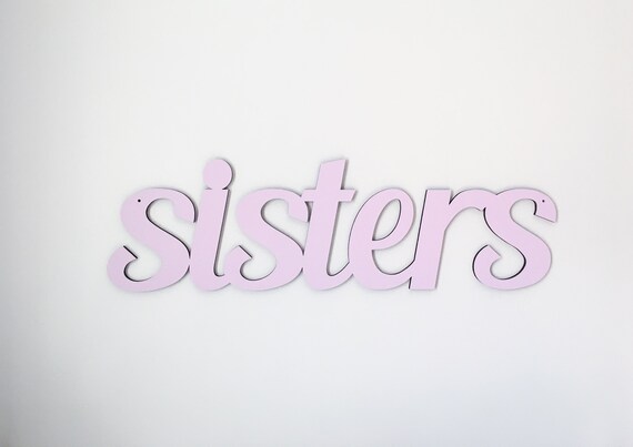 Sisters Wood Sign Sibling Shared Room Sign Big Sister - Etsy