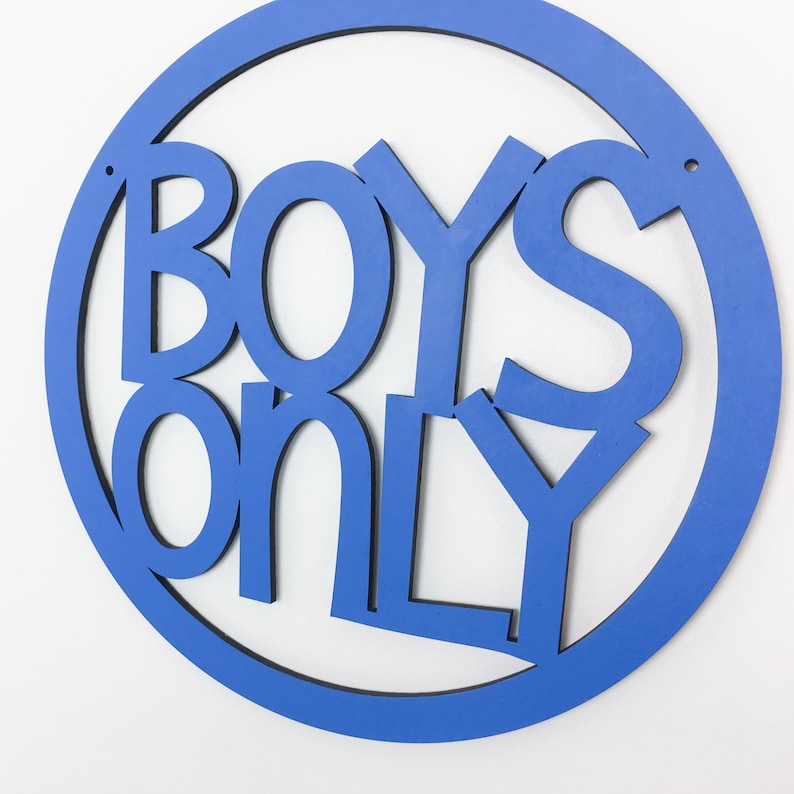 Boys Only Wood Sign Boys Room Sign Modern Boys Room Decor | Etsy