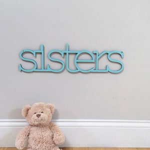 Sisters Wood Sign | Sibling Shared Room Sign | Big Sister | Little ...