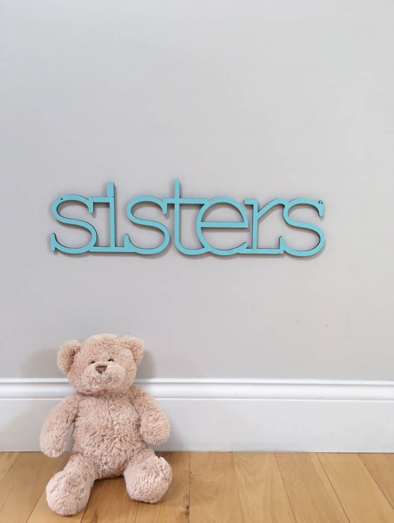 Sisters Wood Sign Sibling Shared Room Sign Big Sister - Etsy