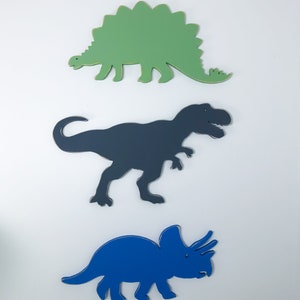Dinosaur Wood Sign, T-rex, Stegosaurus, Triceratops, Pterodactyl ...