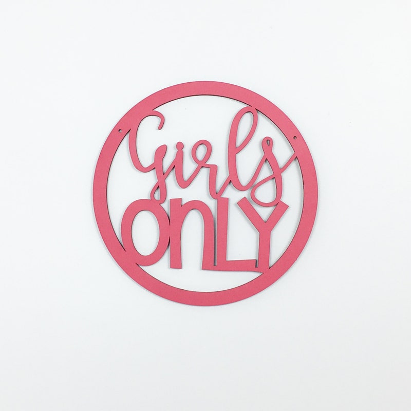 Girls Only No Boys Allowed Sign - Etsy