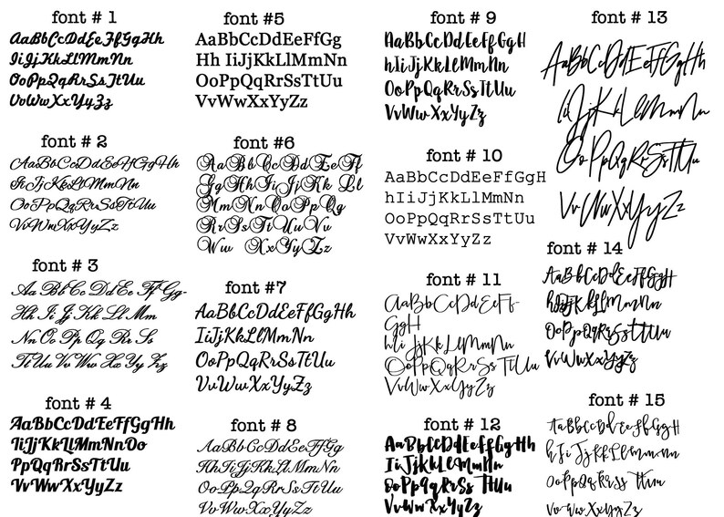 Printed letter font name sign 11 12 letters Baby Name | Etsy