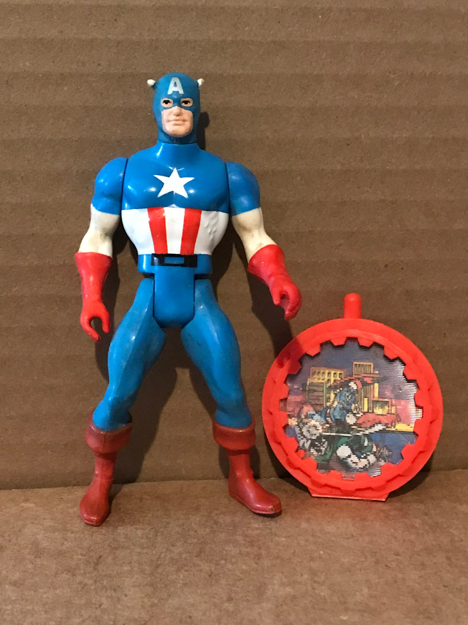 Vintage Captain America Figure Toy Marvel Comics Super Hero | Etsy