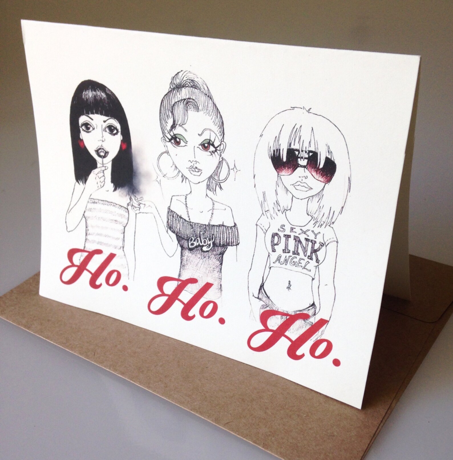 Ho. Ho. Ho. Christmas Card Snarky Holiday Humor - Etsy