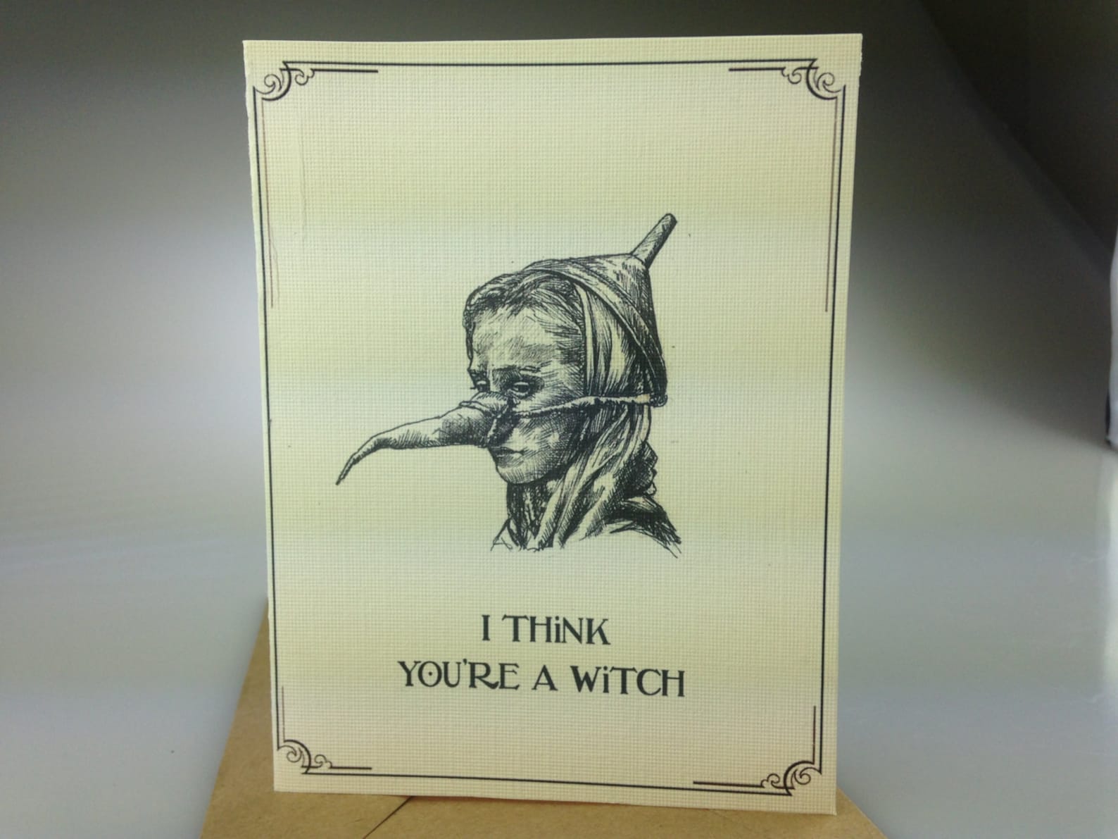 I Think You're A Witch Funny Card With Monty Python Holy Grail Reference, Witchcraft Wicca Card ...
