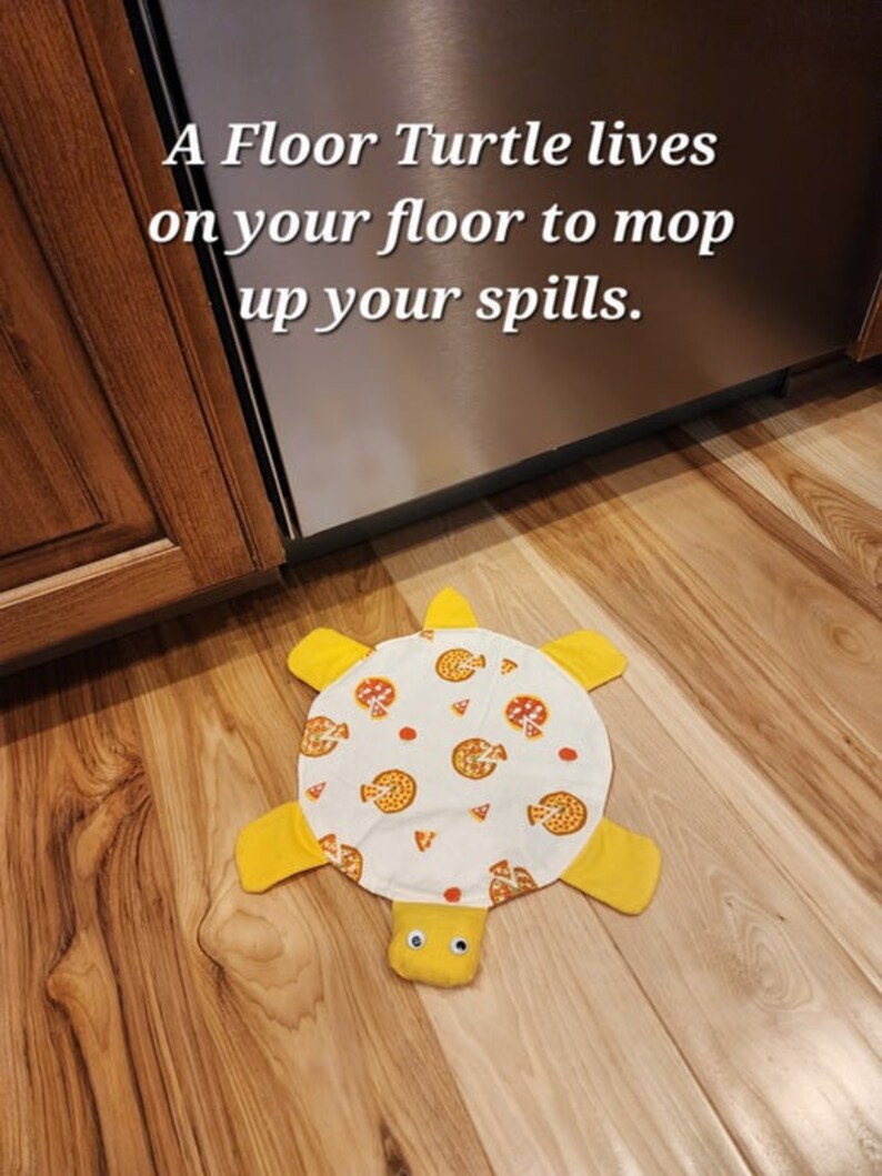 Cute Loveable Monsters Floor Turtle, Kitchen Mop - Etsy