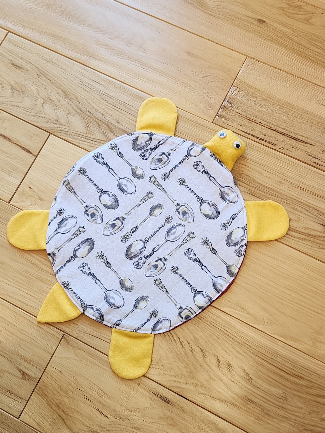 Beautiful Spoons Flower Floor Turtle Kitchen Mop - Etsy