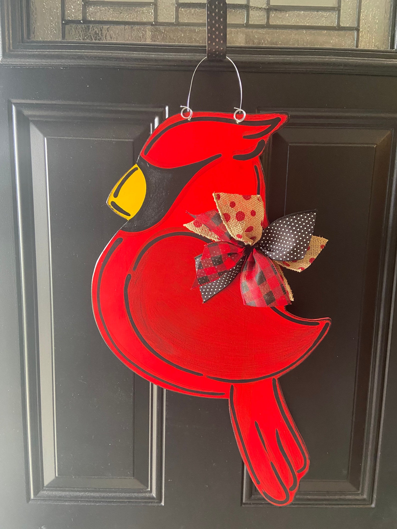 Cardinal Door Hanger - Etsy