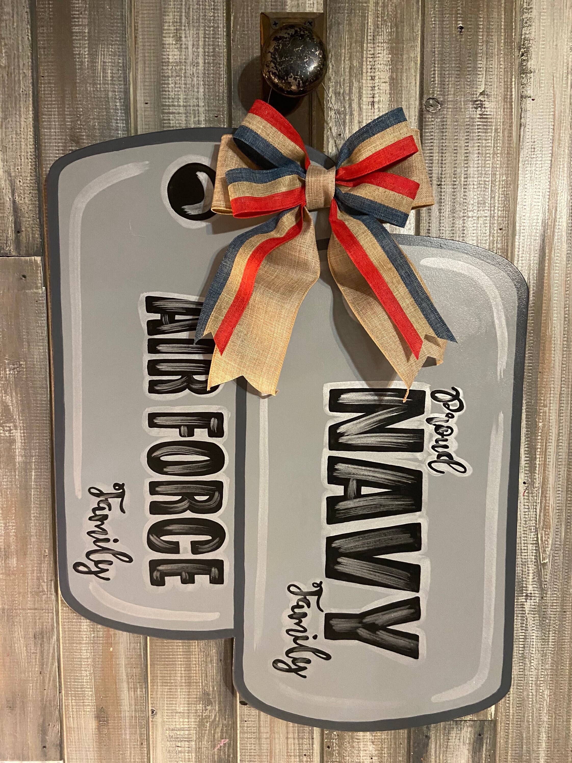 Dog Tag door hanger | Etsy