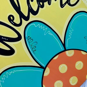 Blue Flower Welcome - Etsy