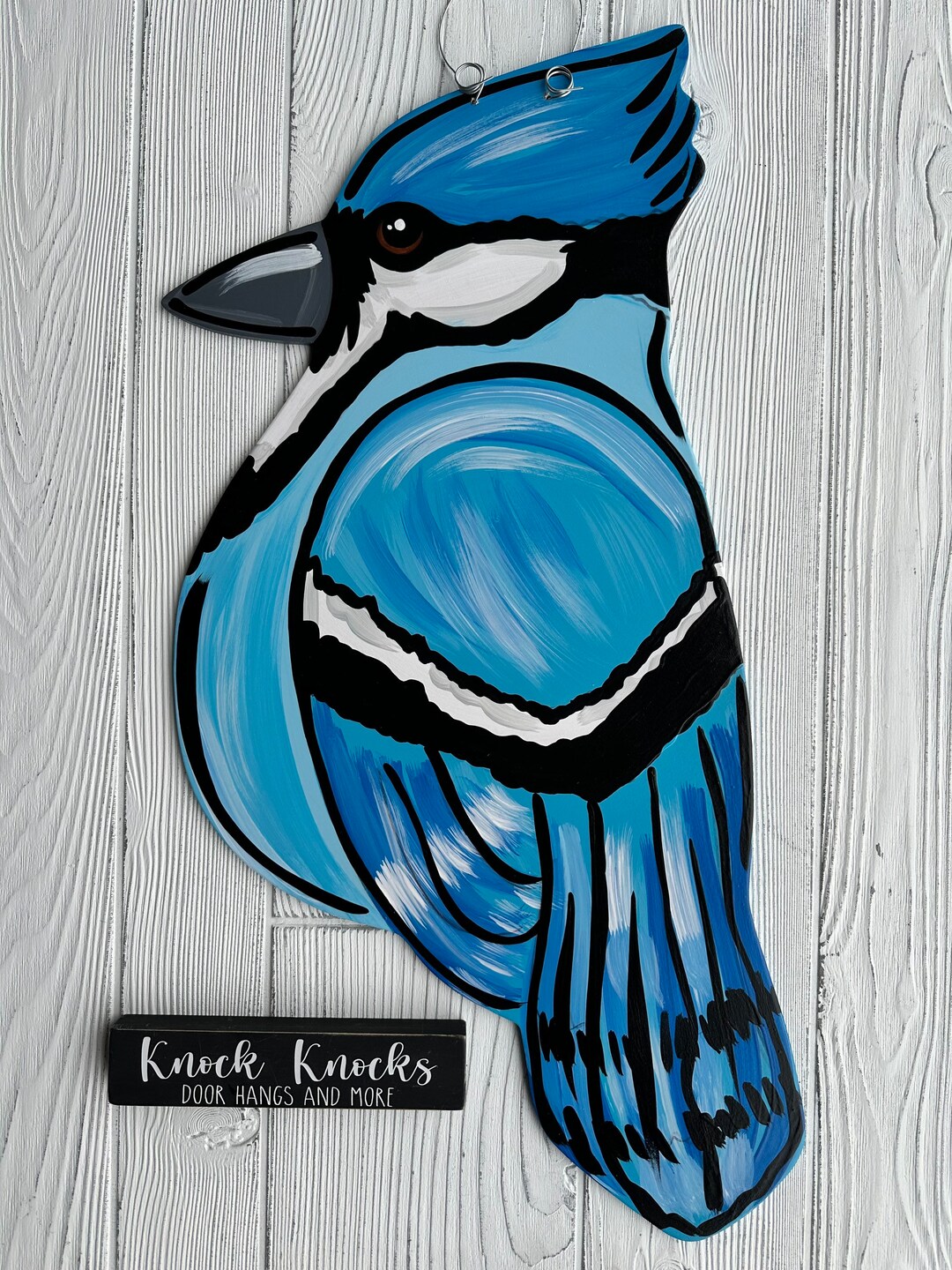 Blue Jay Door Hanger - Etsy