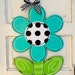 Blue Polka Dot Flower - Etsy