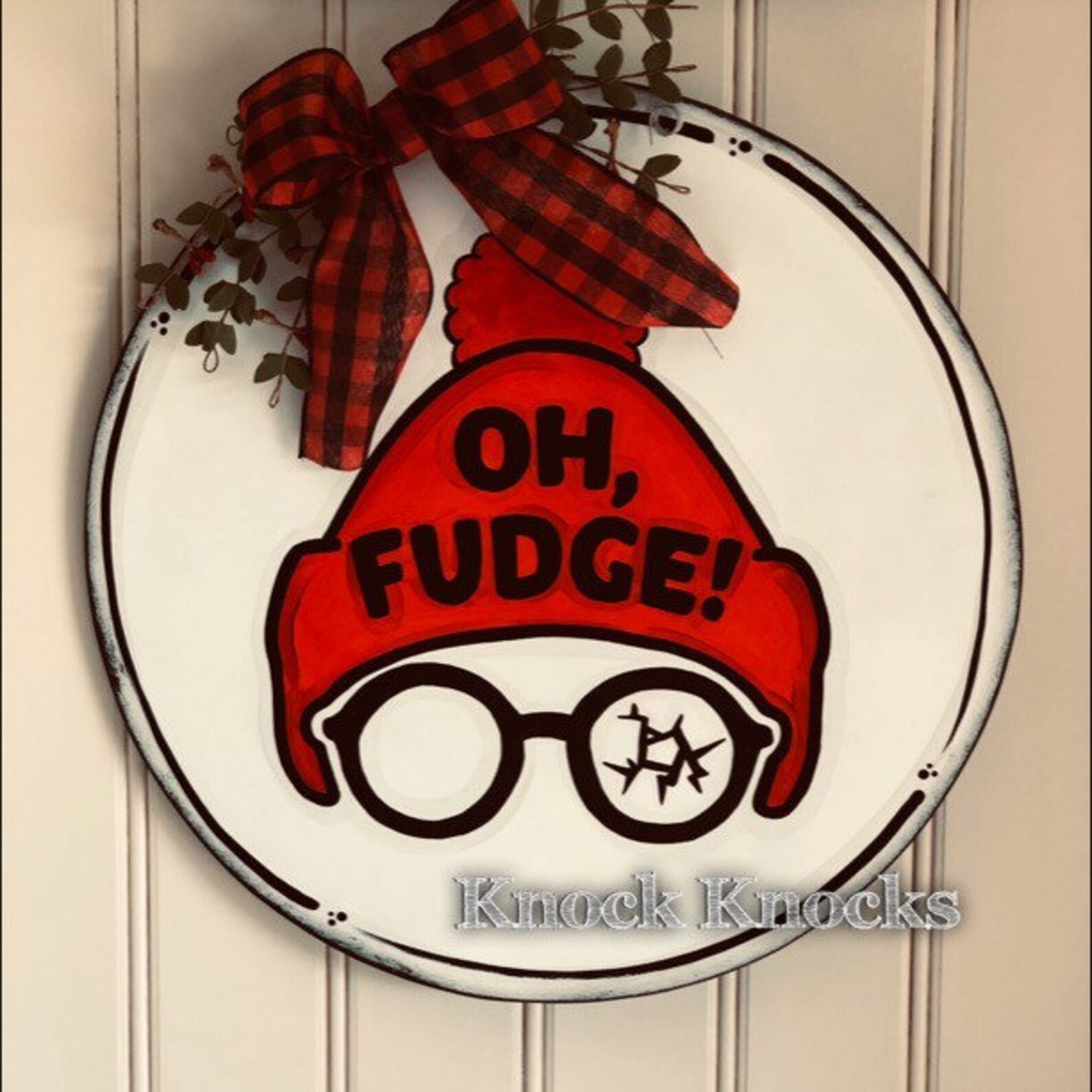 Of Fudge CIrcle Doorhang | Etsy