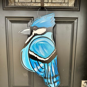Blue Jay Door Hanger - Etsy