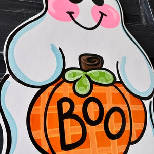 Ghost With Pumpkin - Etsy