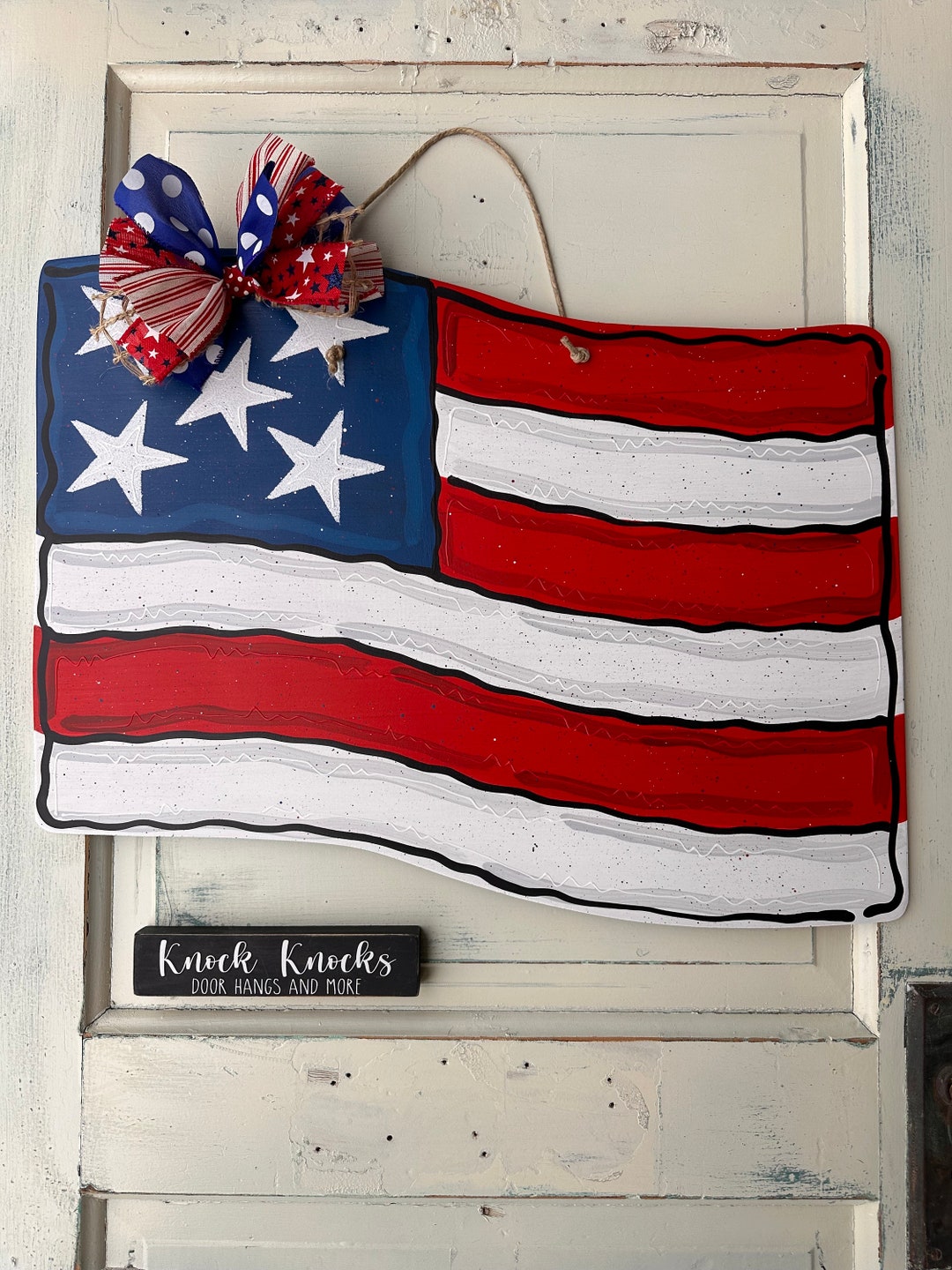 Flag Door Hanger - Etsy