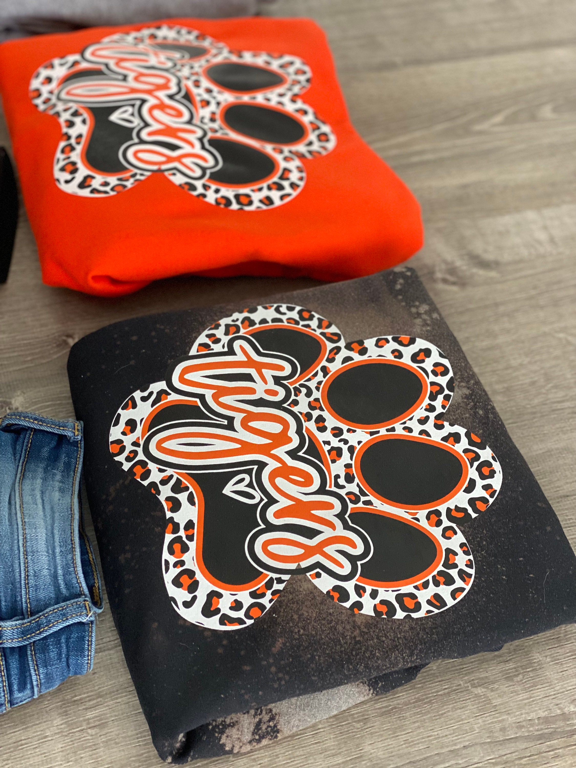 Tigers Mascot Shirts, Tiger Designs, School Spirit Wear, Tiger Head ...
