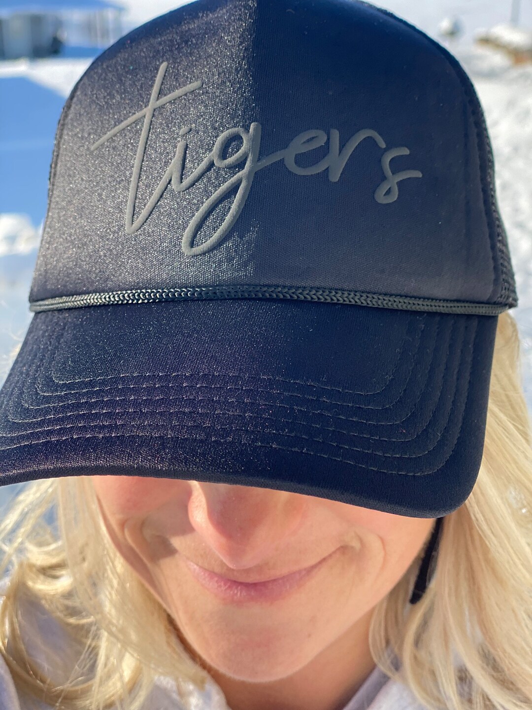 Custom Mascot Puff Trucker Hat, School Spirit Wear - Etsy