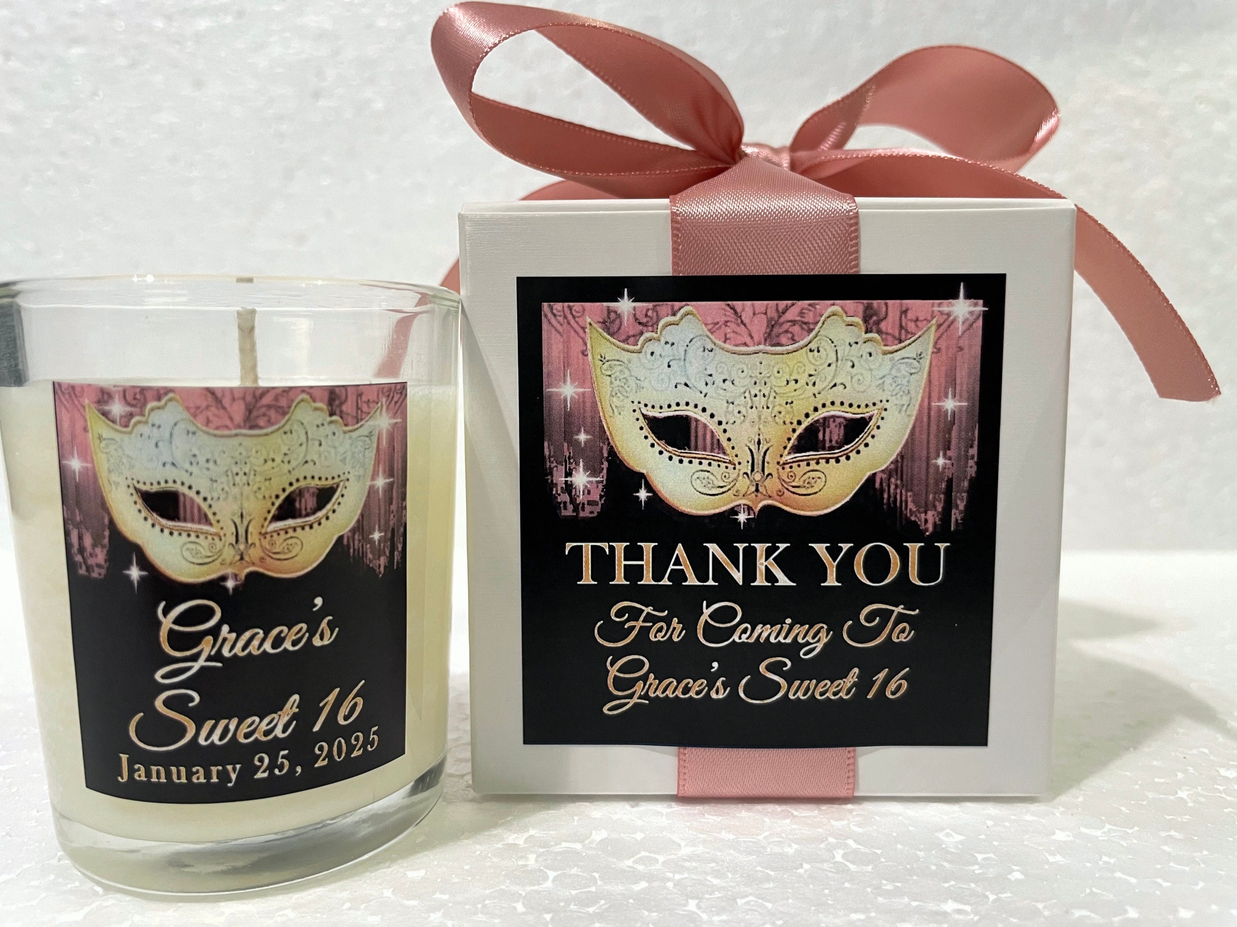 Masquerade Quince Candy Favors Sweet 16 Party Favors