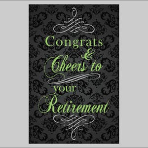 Personalized Retirement Wine Bottle Label, Custom Gift - Etsy