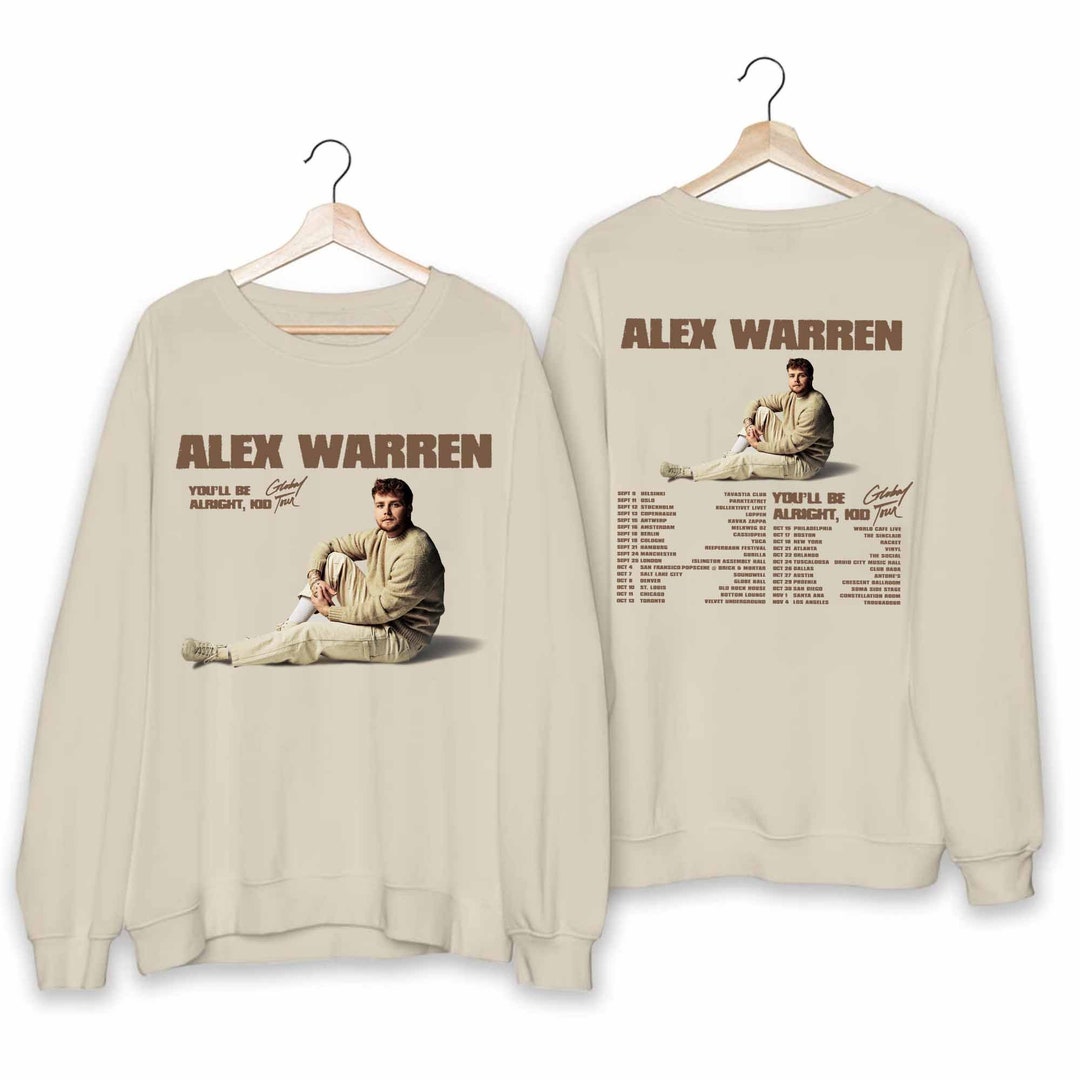 Alex Warren You'll Be Alright, Kid Tour 2024 Shirt, Alex Warren Fan ...