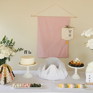 Wall Hanging Canvas Flag Banner One Hundred Days Baekil Korean Baekil ...