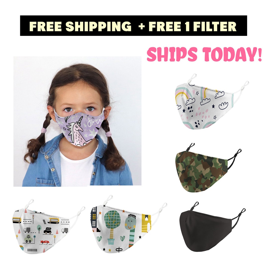 NEW DESIGN Ari Mes Kids Reusable and Adjustable Face Mask – Comfortable ...