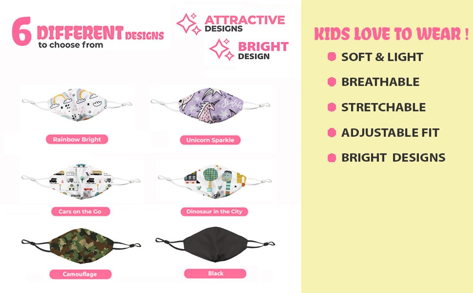 NEW DESIGN ari mes Kids Reusable and Adjustable Face Mask | Etsy