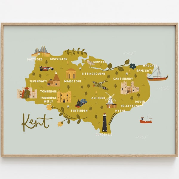 Kent Poster - Etsy UK