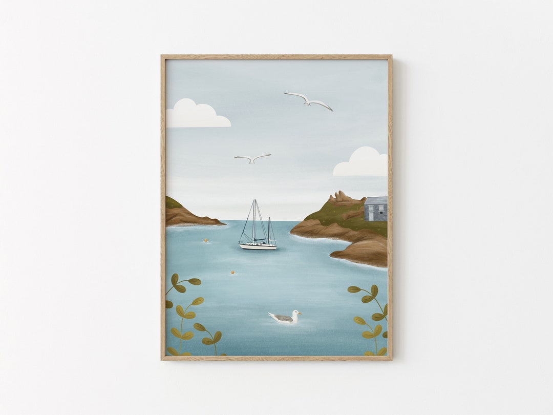 Polperro Cornwall Print Cornish Art Print Cornwall Lover Gift Seaside ...