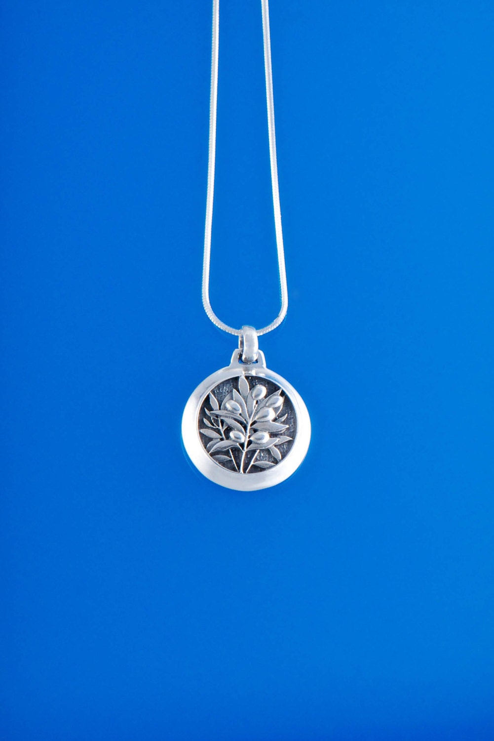 Olive Charm W/ Star of David on the Back - Etsy