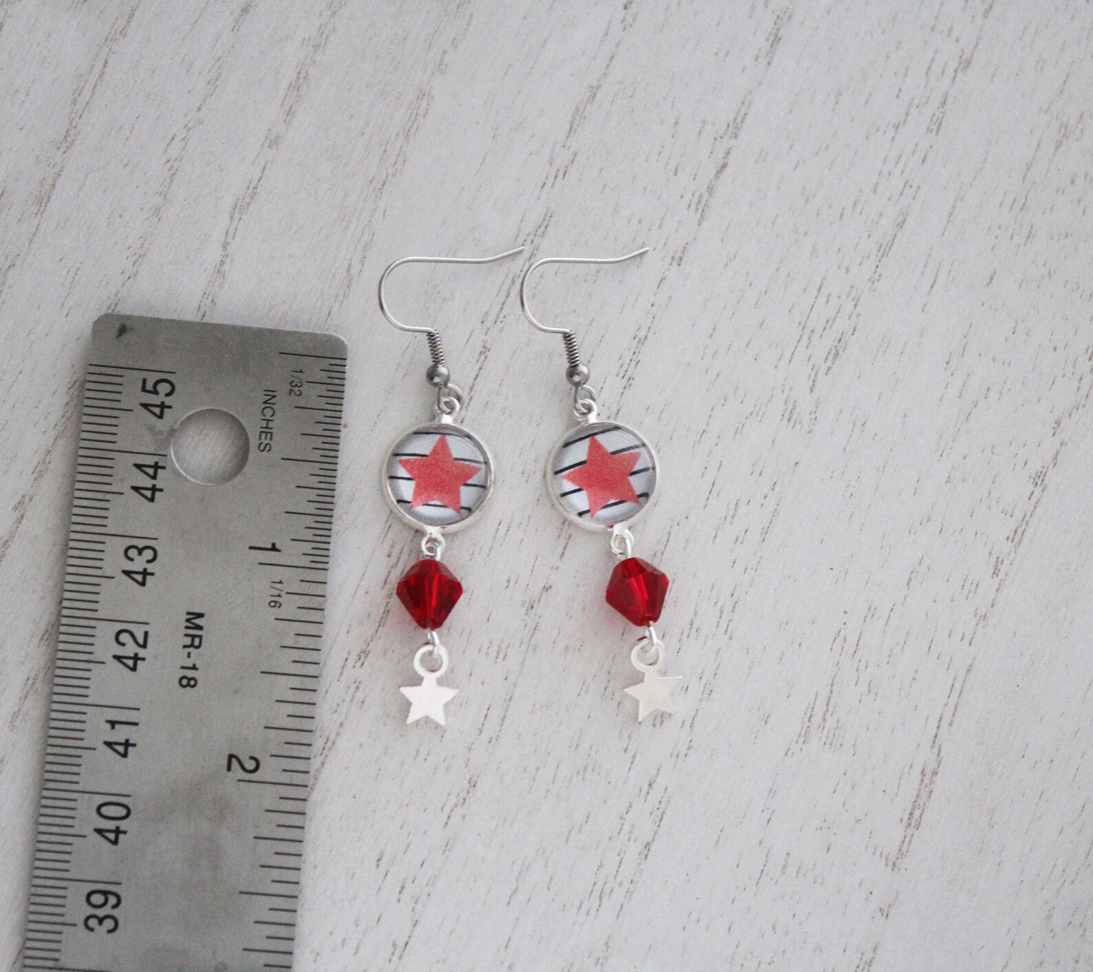 Bucky Star Earrings Comic Inspired Jewelry Bucky Barnes | Etsy