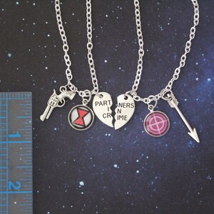 Clint Natasha Friendship Necklace Set - Comic Inspired Jewelry ...
