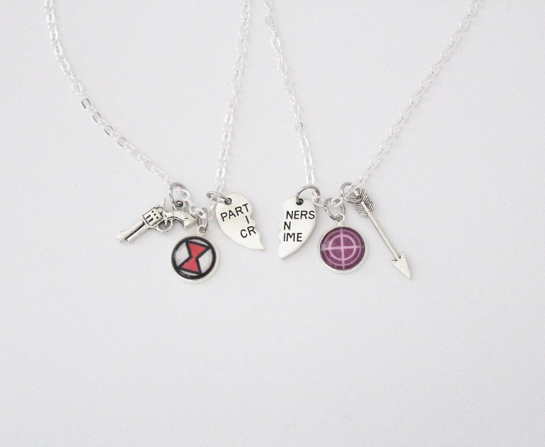 Clint Natasha Friendship Necklace Set - Comic Inspired Jewelry ...